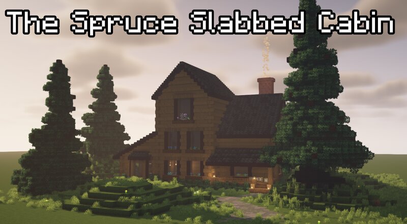 The Spruce Slabbed Cabin Minecraft Map