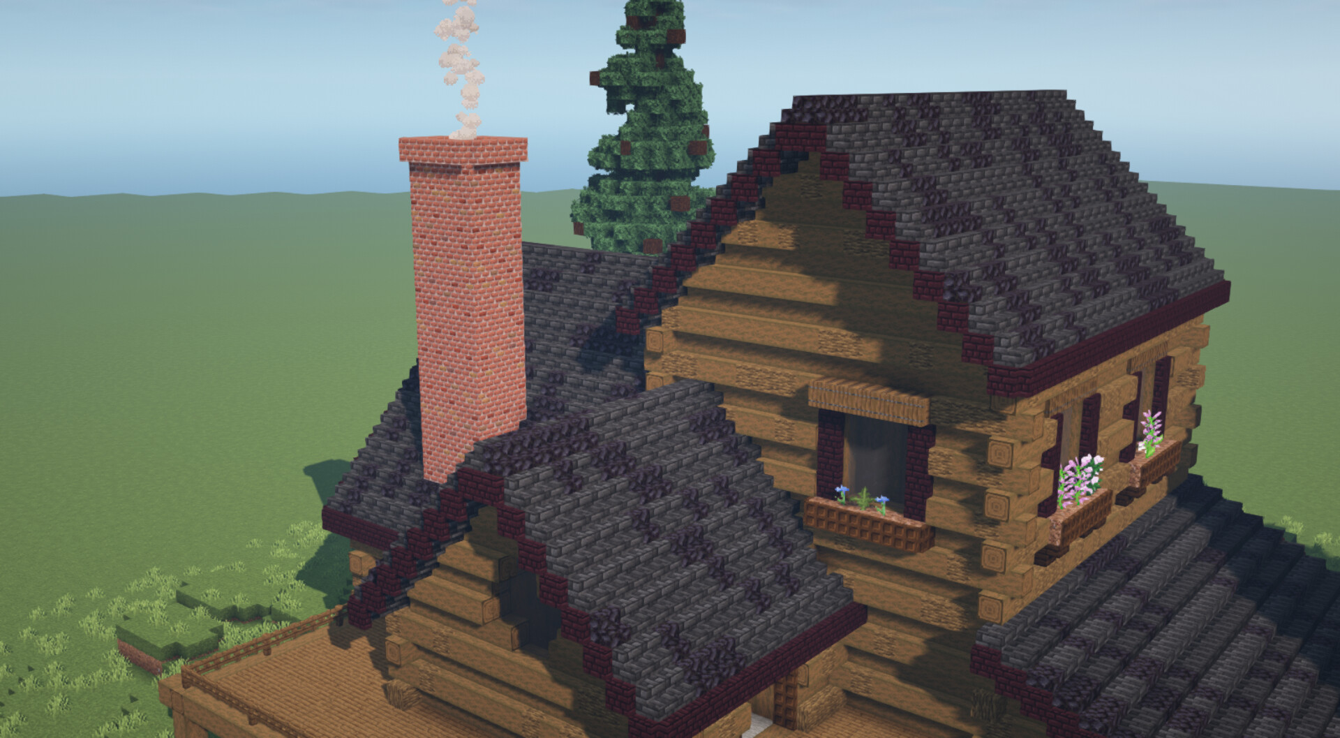 The Spruce Slabbed Cabin Minecraft Map