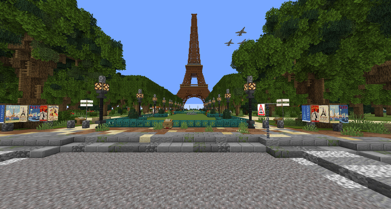 Colourmatic - Louvre Art Gallery + Paris Minecraft Map