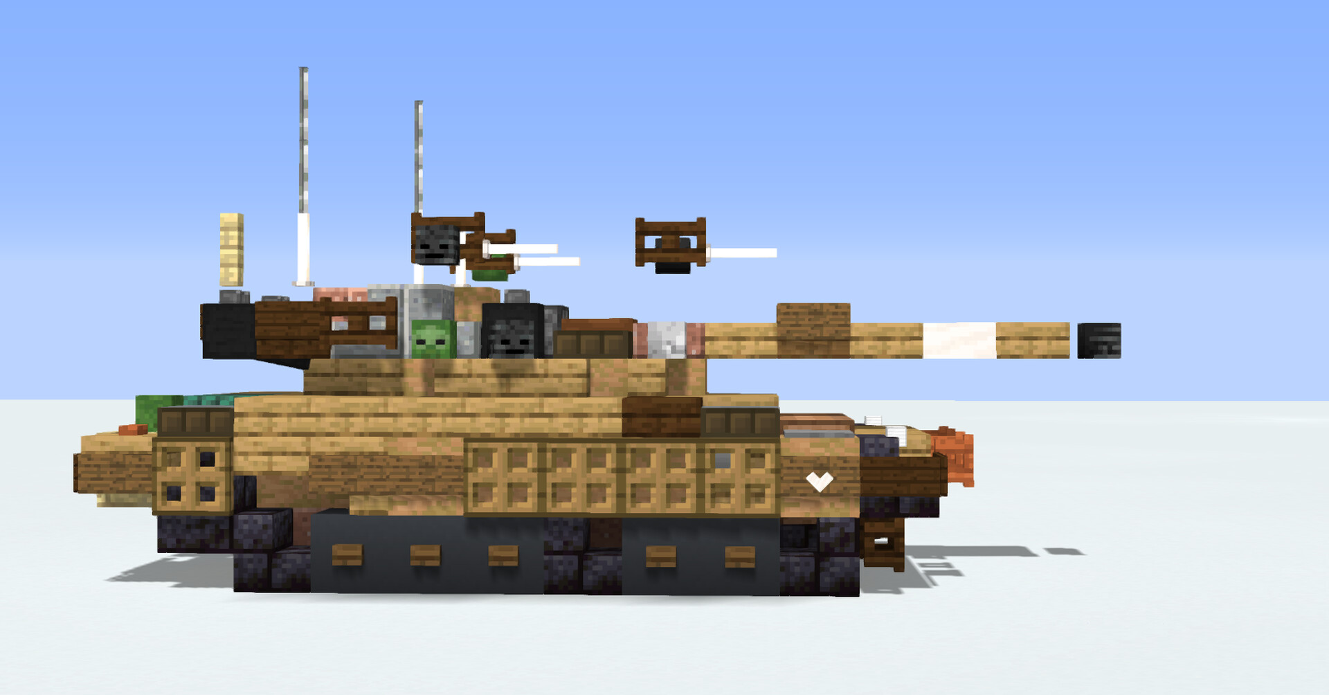 Merkava Mk.2 Israeli MBT Minecraft Map