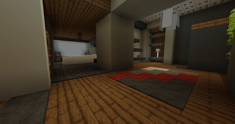 Luxurious Modern House in a Cave Minecraft Map