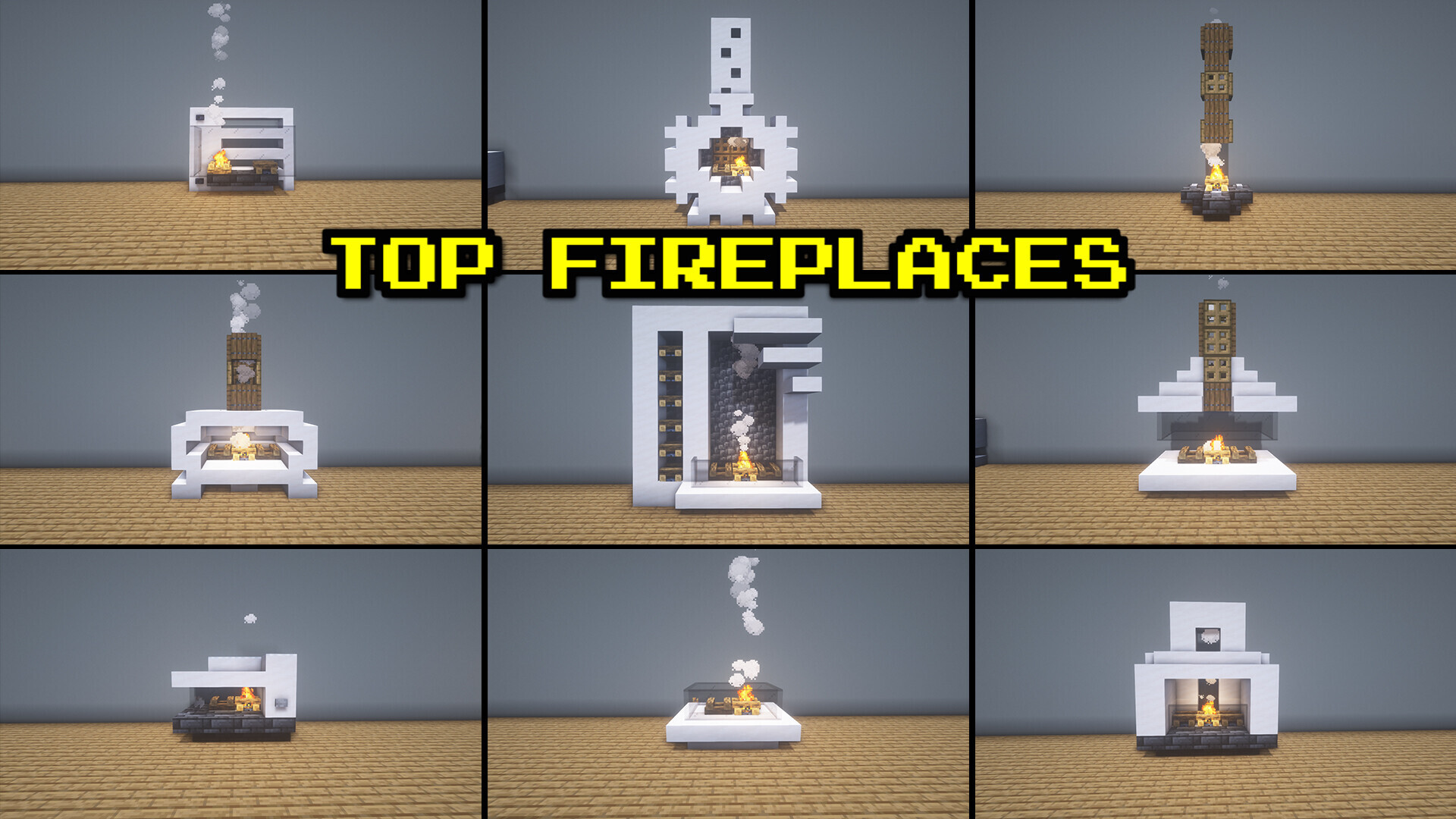 Top 9 Fireplaces Minecraft Map