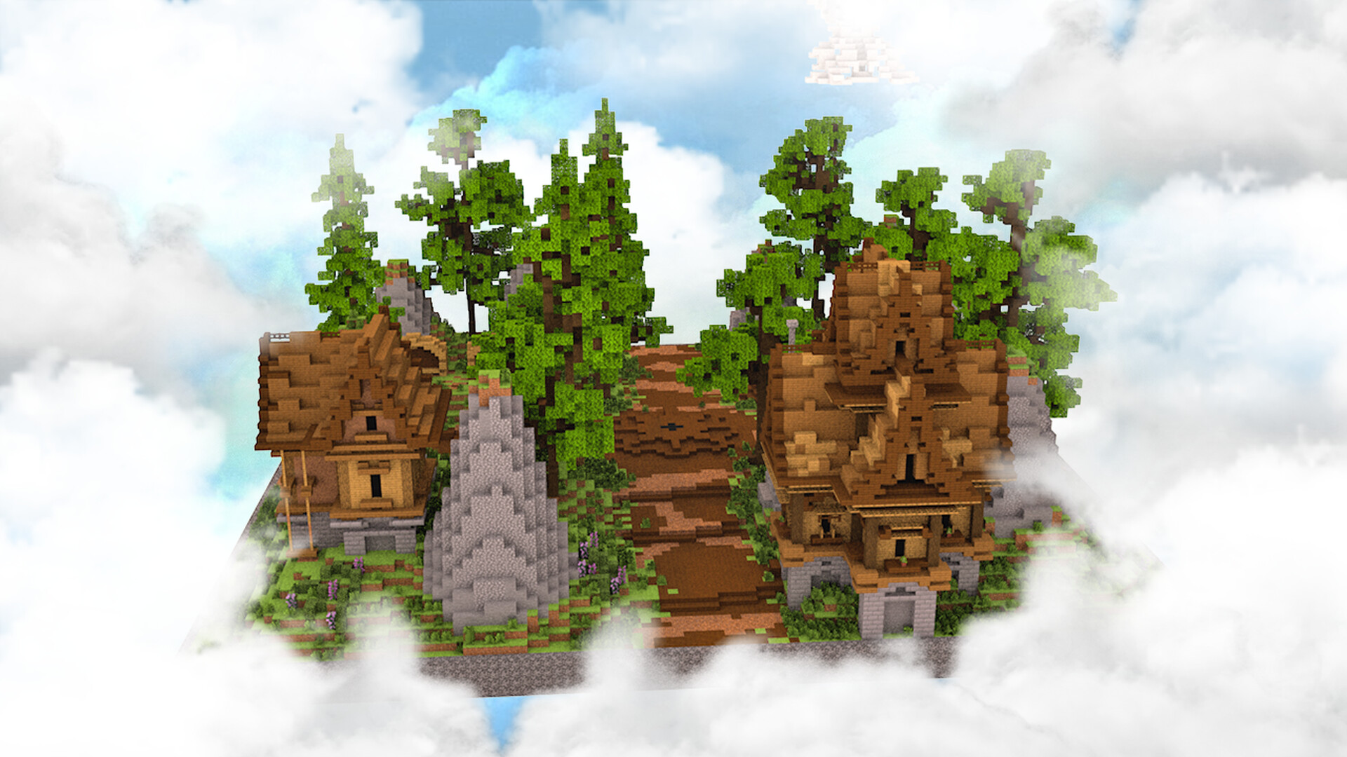 🌲Dark Forest HCF Spawn🌲 Minecraft Map