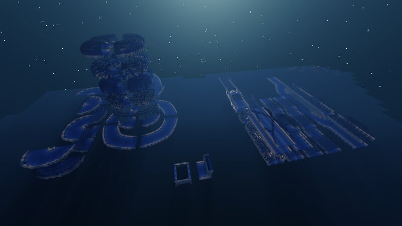 Ice Boat/Drift - Track Parts - (Includes Sample Track Course) Minecraft Map