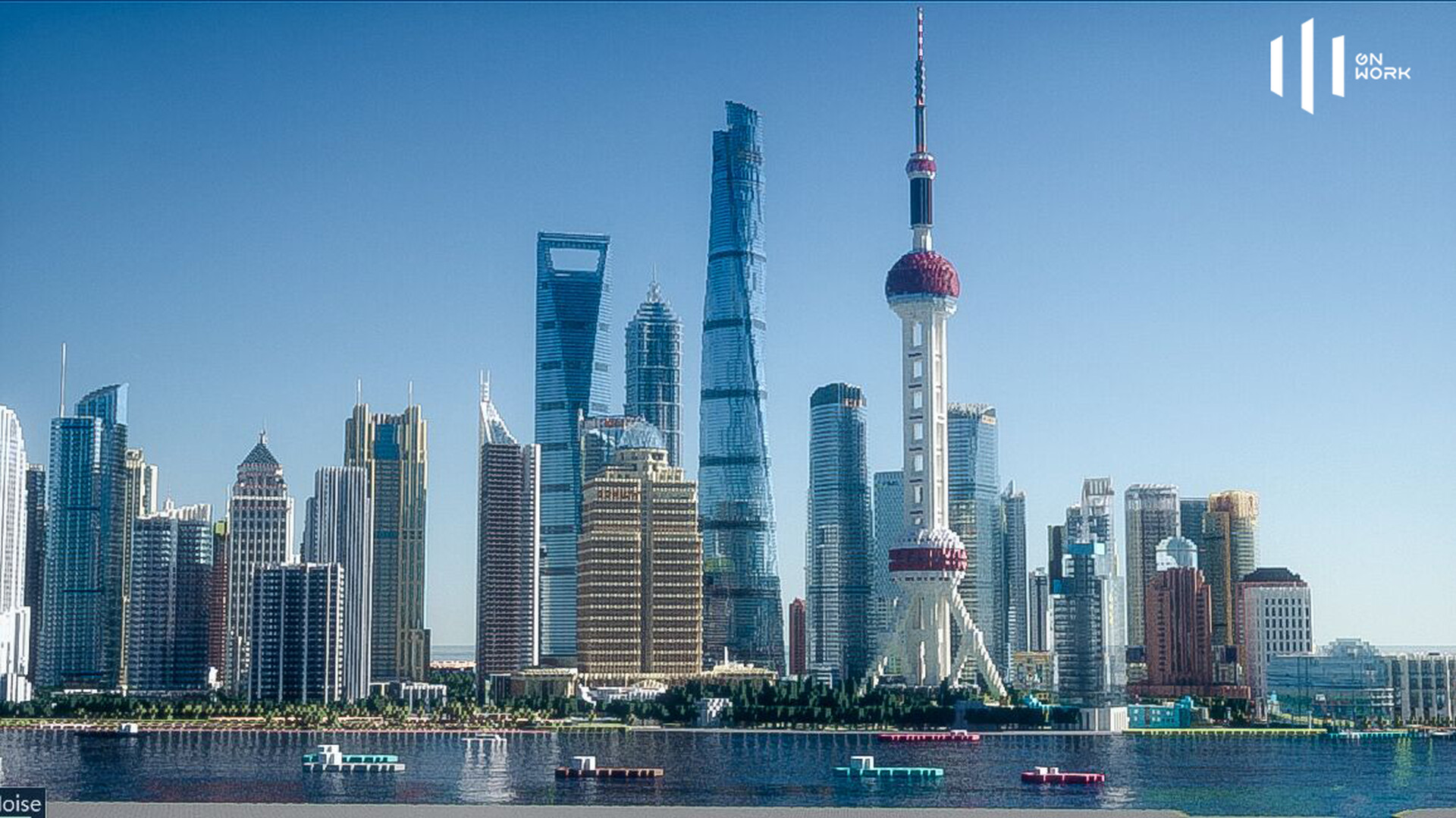 Shanghai 1:2 scale in Minecraft! Minecraft Map