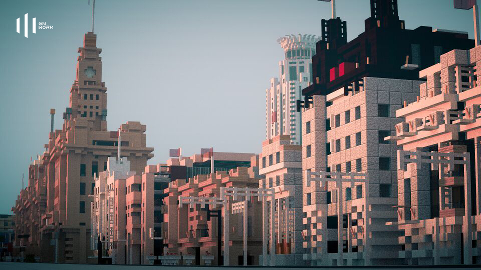 Shanghai 1:2 scale in Minecraft! Minecraft Map