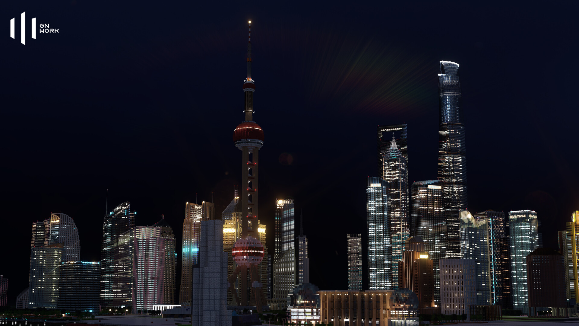 Shanghai 1:2 scale in Minecraft! Minecraft Map