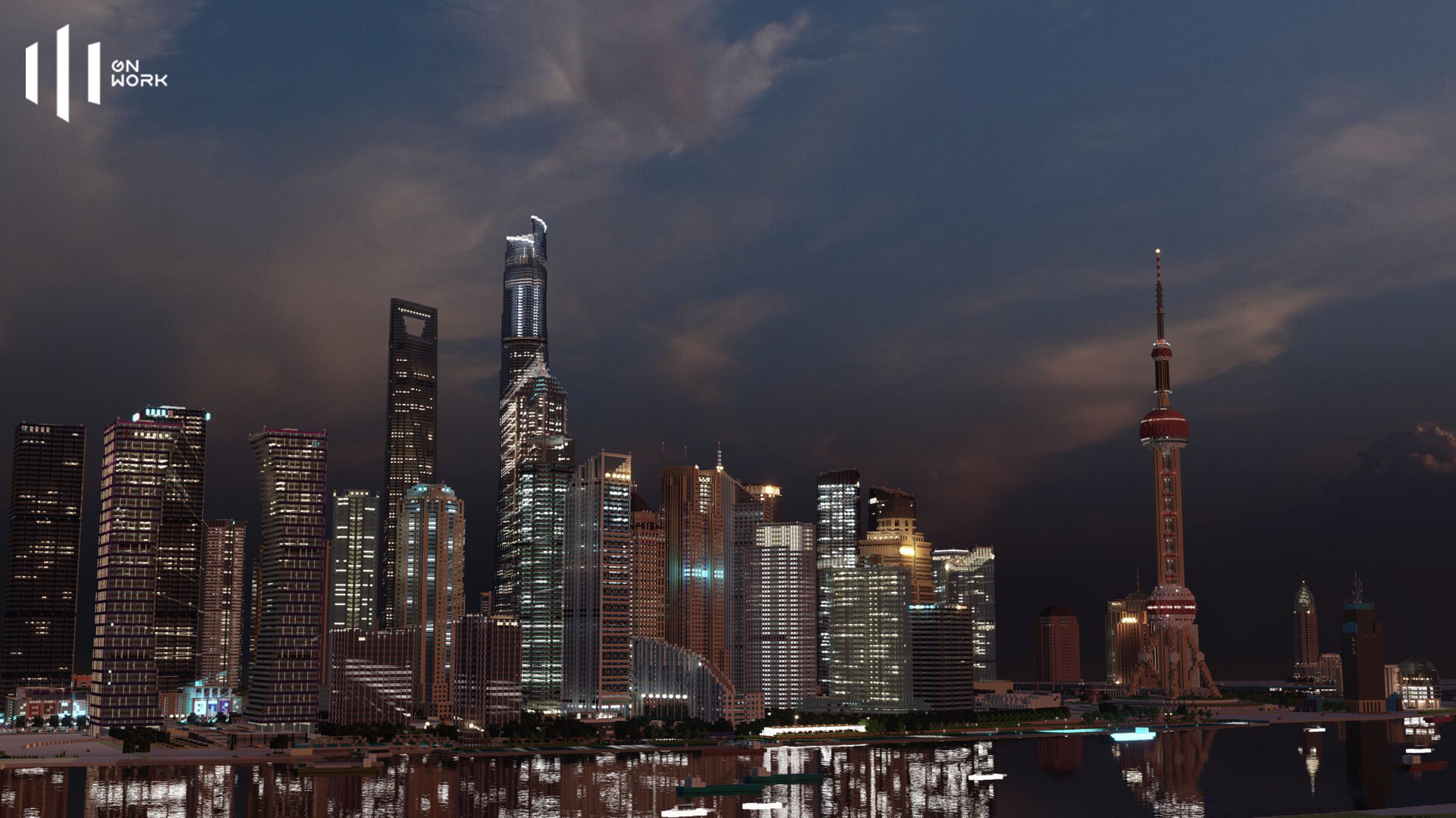 Shanghai 1:2 scale in Minecraft! Minecraft Map
