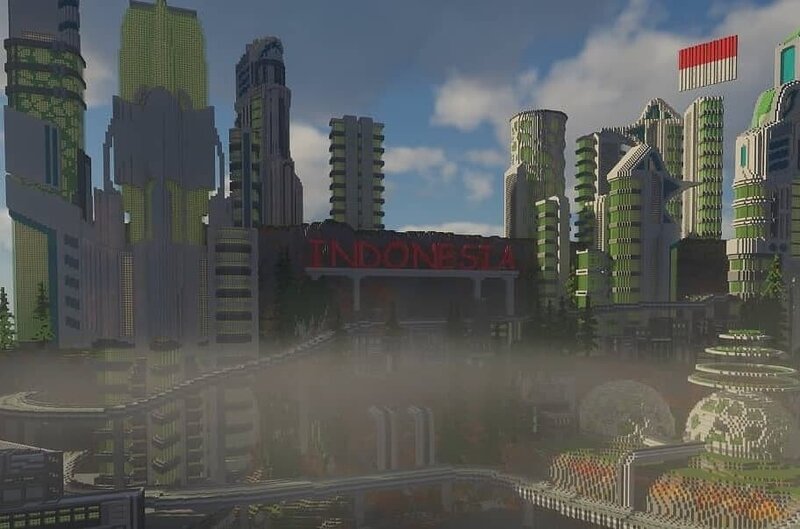 SolarPunk Future Map Minecraft Map