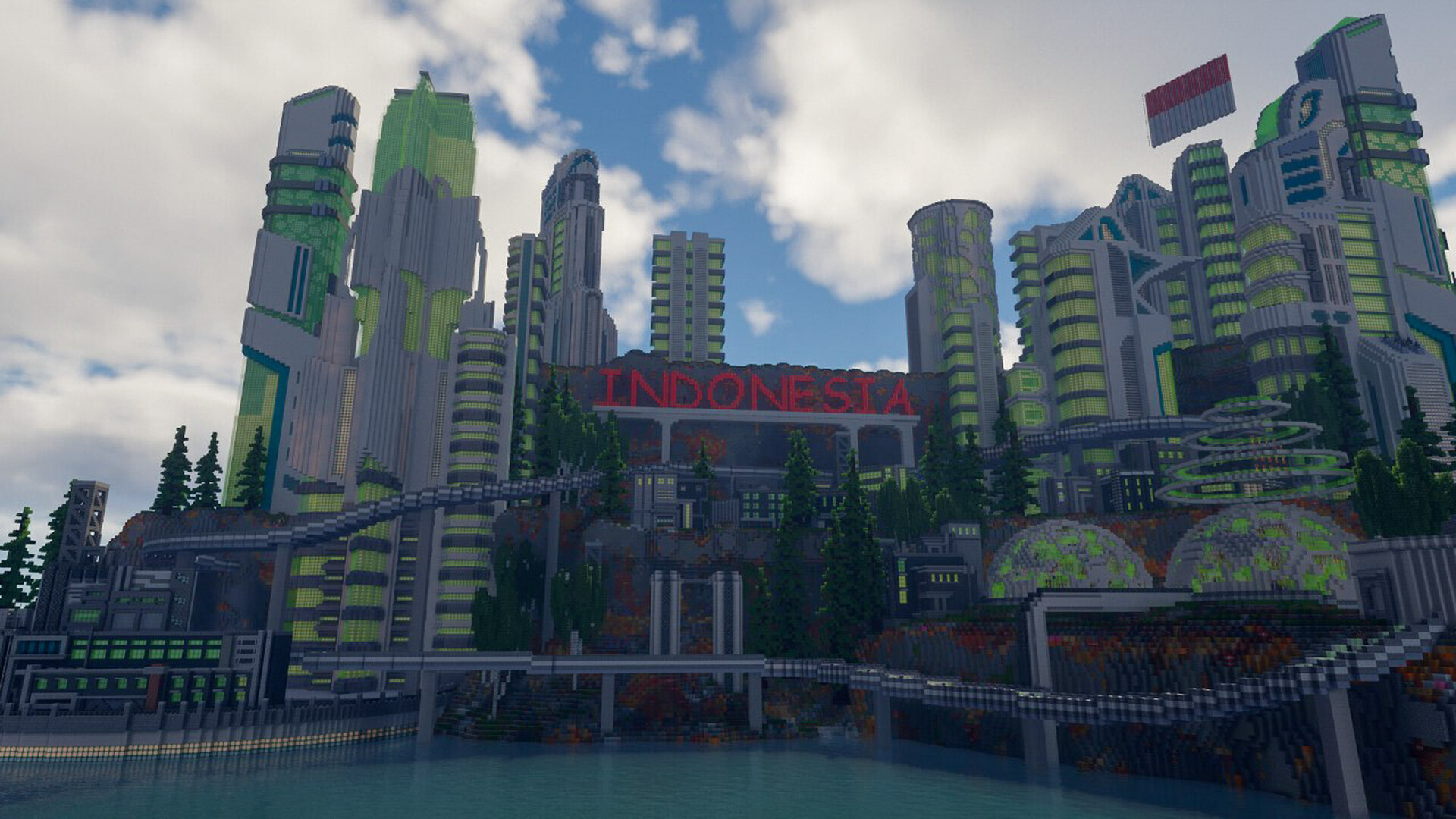 SolarPunk Future Map Minecraft Map