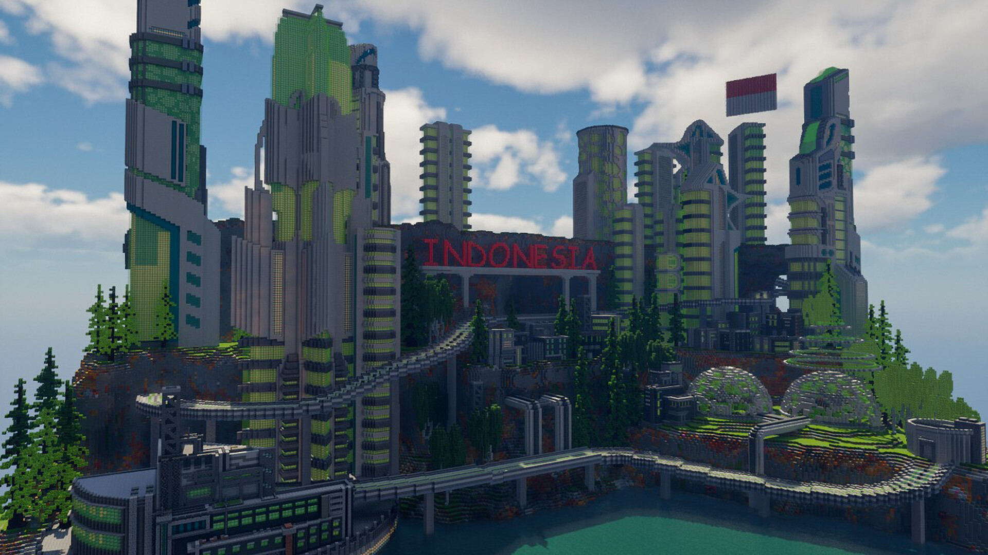 SolarPunk Future Map Minecraft Map