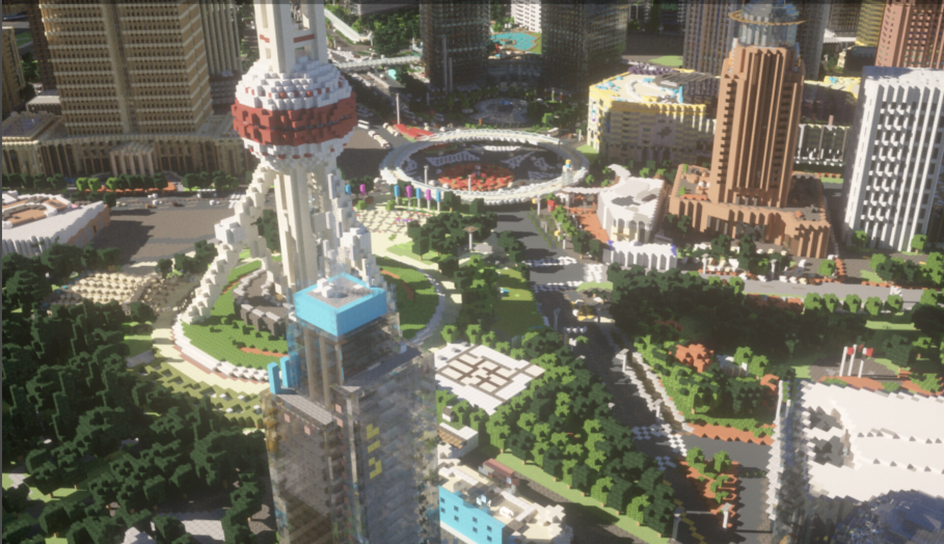 Shanghai 1:2 scale in Minecraft! Minecraft Map