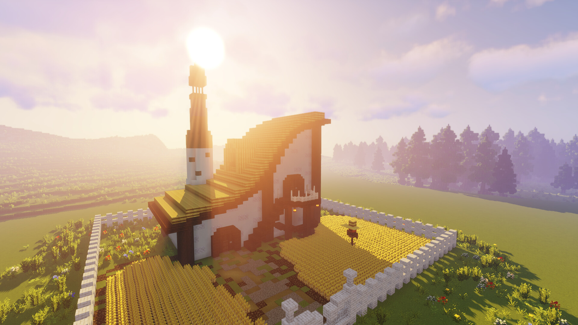 minecraft farmhouse design. Minecraft Map