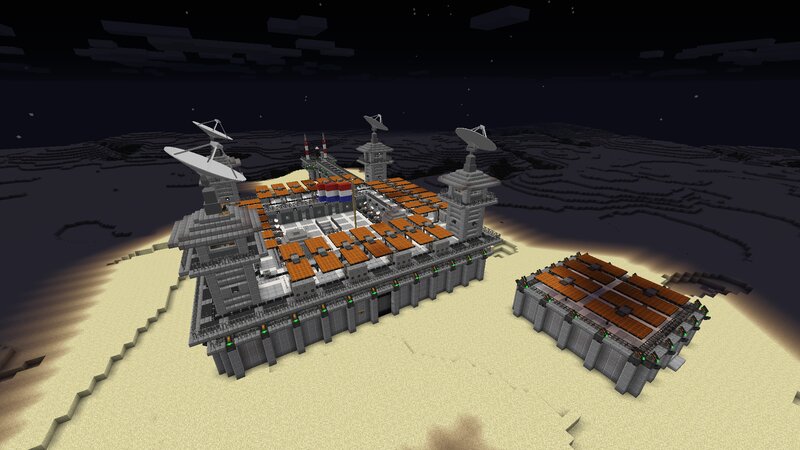 Fully Functional Military Base + Spaceport | Galacticraft 1.12.2 ...