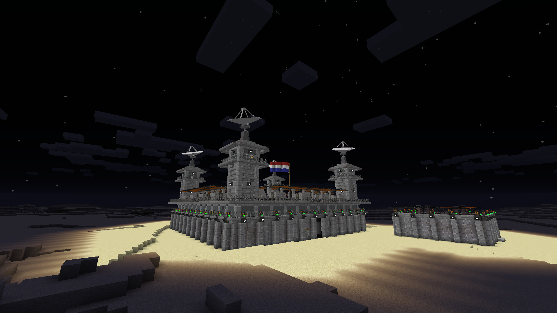 Fully Functional Military Base + Spaceport | Galacticraft 1.12.2 Minecraft Map