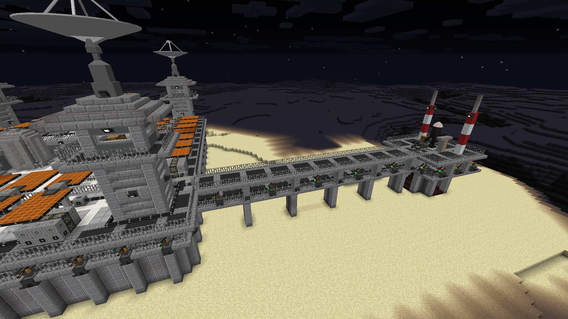 Fully Functional Military Base + Spaceport | Galacticraft 1.12.2 Minecraft Map