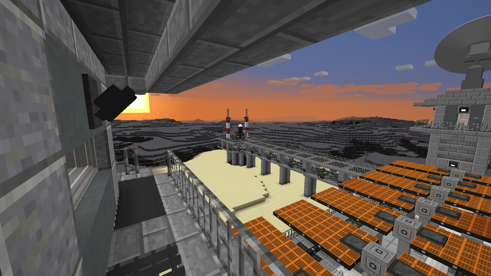 Fully Functional Military Base + Spaceport | Galacticraft 1.12.2 ...