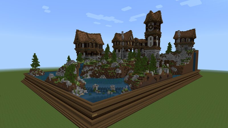 Fable 2 Bowerstone Market Inspired Medieval Plot Minecraft Map