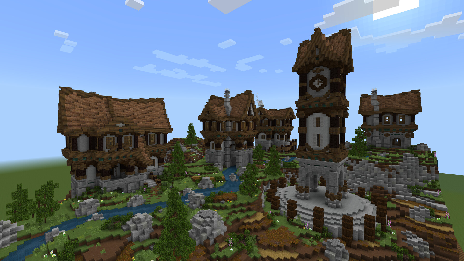 Fable 2 Bowerstone Market Inspired Medieval Plot Minecraft Map