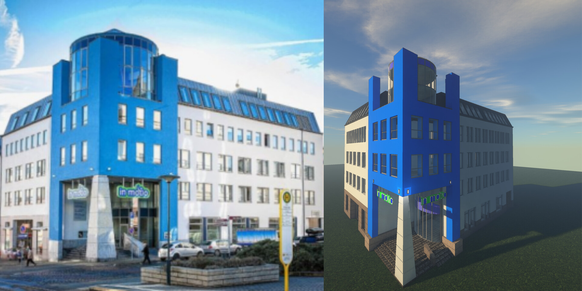 I have created a real life building in Minecraft by using LittleTiles ...