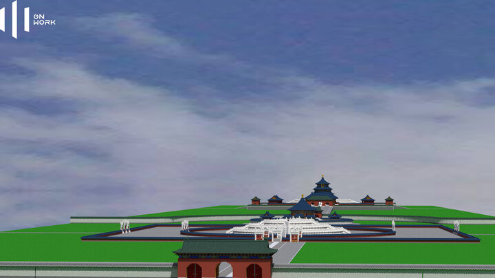 Temple of Heaven, Beijing Minecraft Map