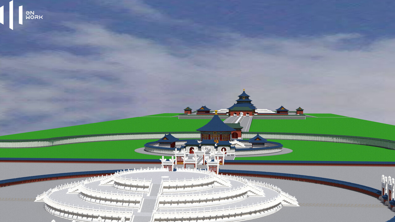 Temple of Heaven, Beijing Minecraft Map