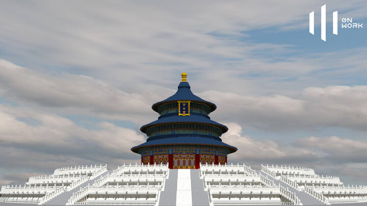 Temple of Heaven, Beijing Minecraft Map