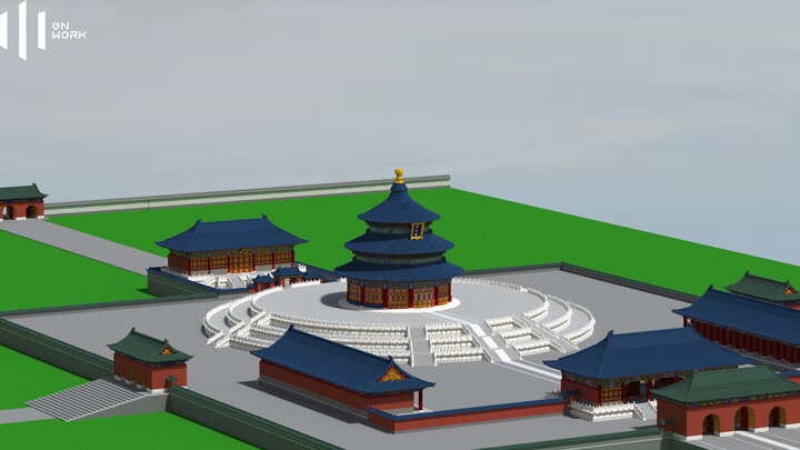 Temple of Heaven, Beijing Minecraft Map