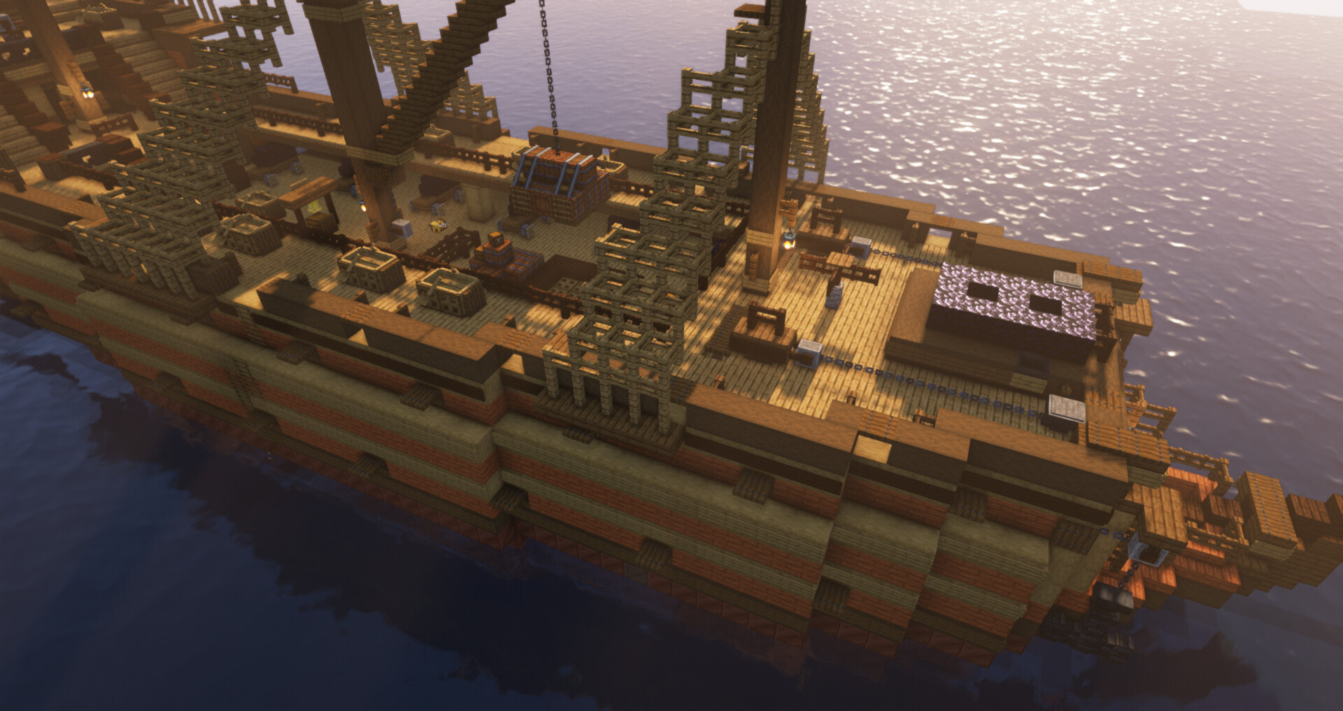 Great Ivan - full interior ship of the line Minecraft Map
