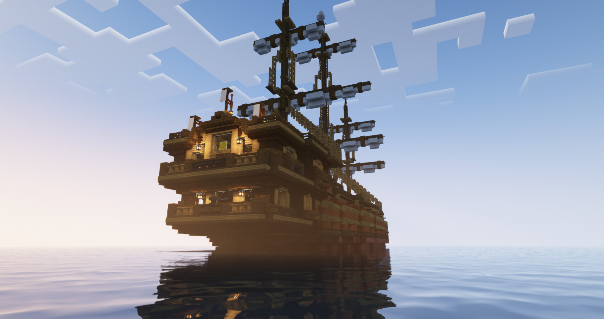 Great Ivan - full interior ship of the line Minecraft Map