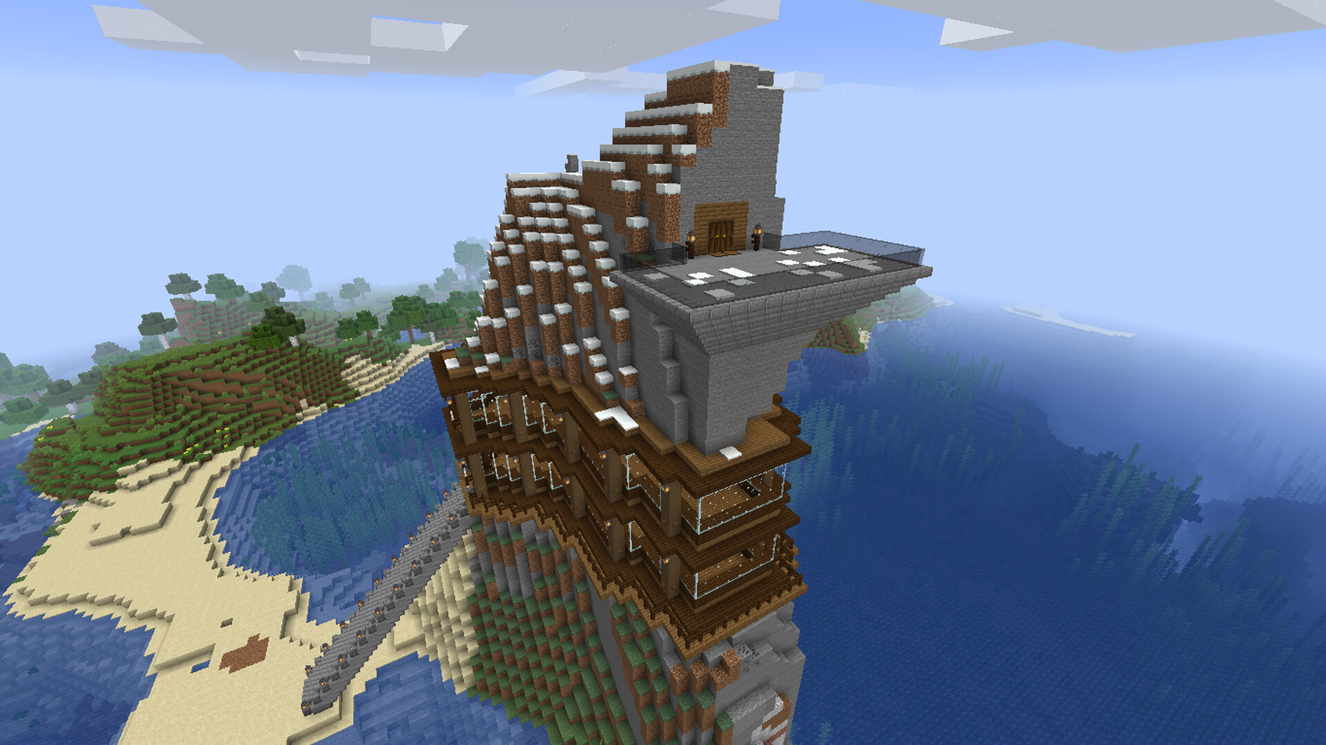 Luxurious mountain home Minecraft Map