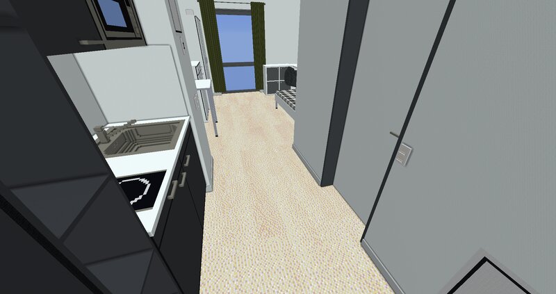 Small Life size modern Urban Flat Minecraft Map