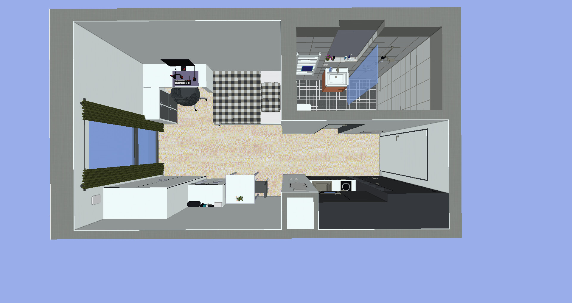 Small Life size modern Urban Flat Minecraft Map