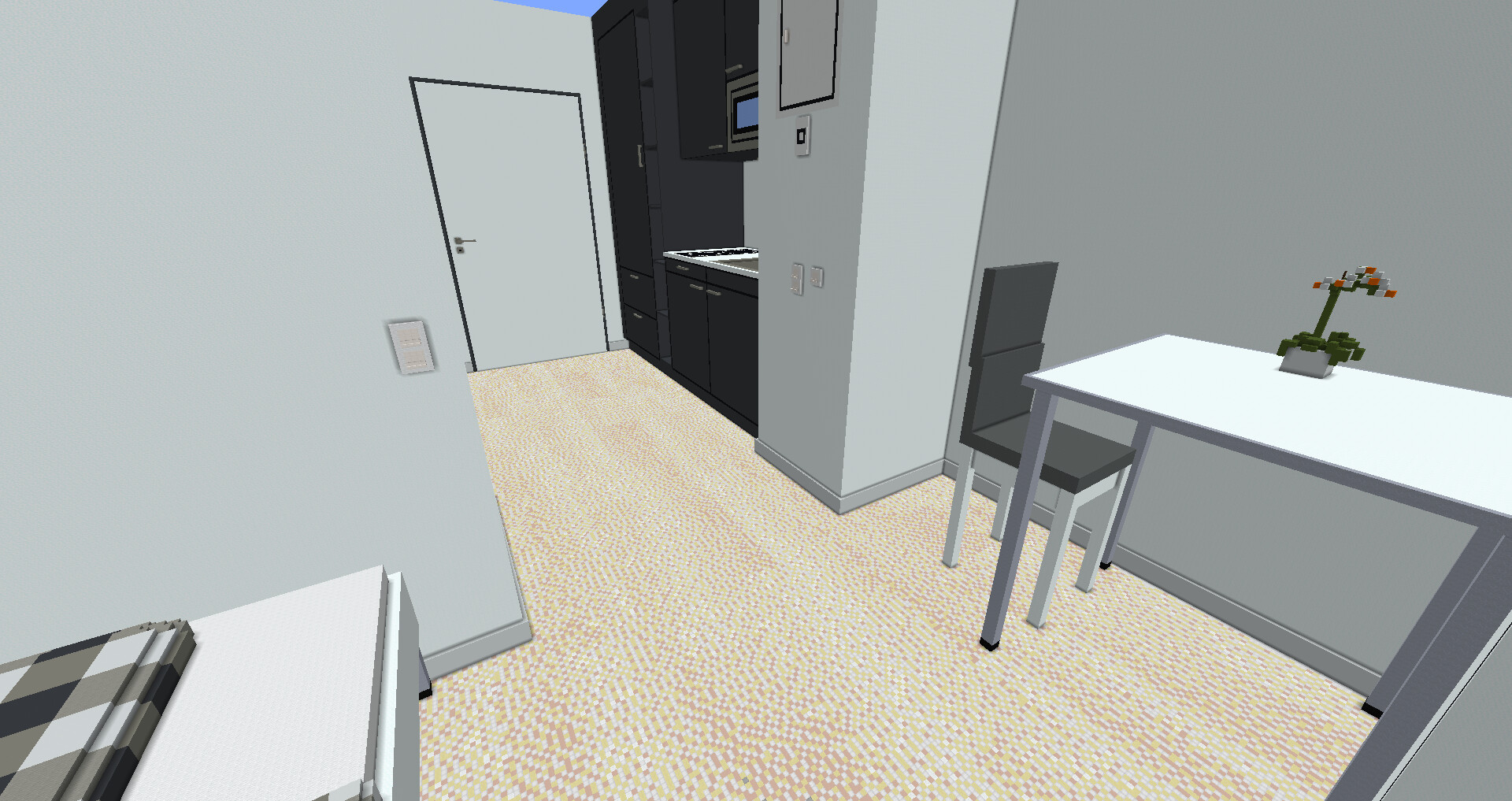 Small Life size modern Urban Flat Minecraft Map