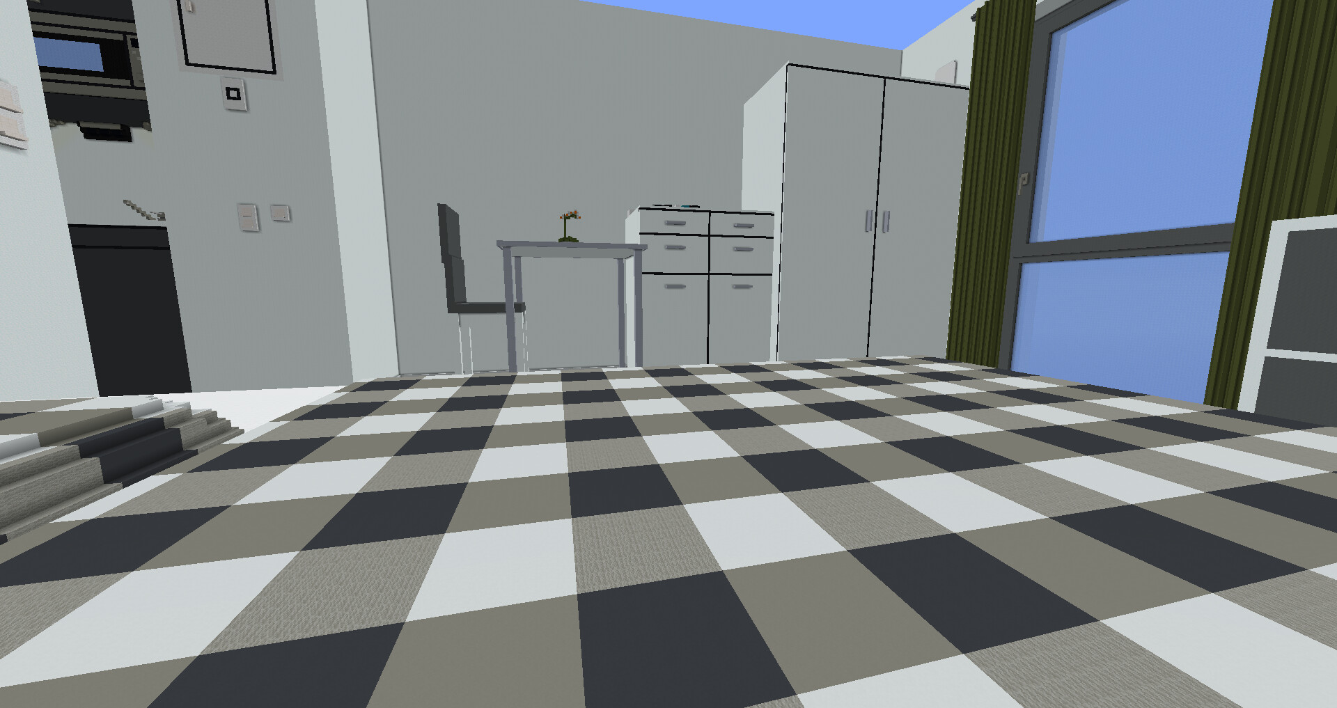 Small Life size modern Urban Flat Minecraft Map