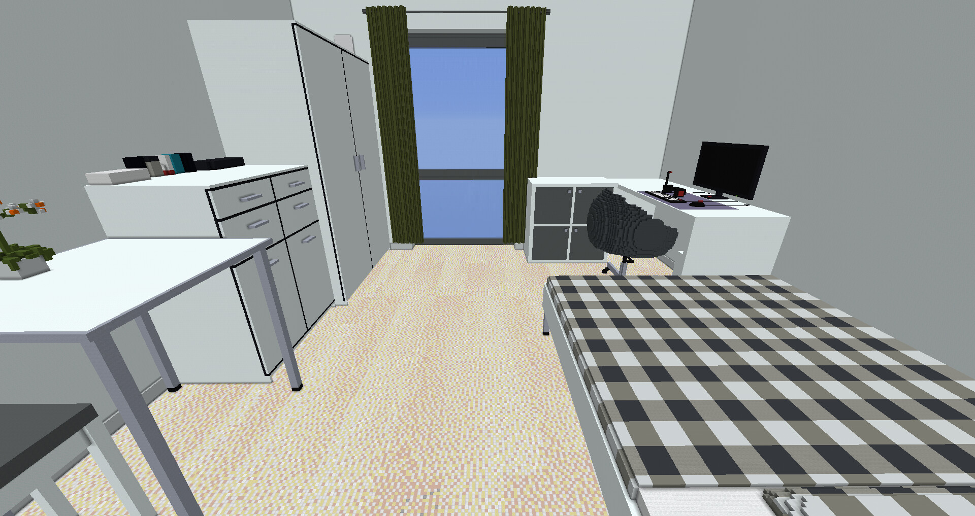 Small Life size modern Urban Flat Minecraft Map