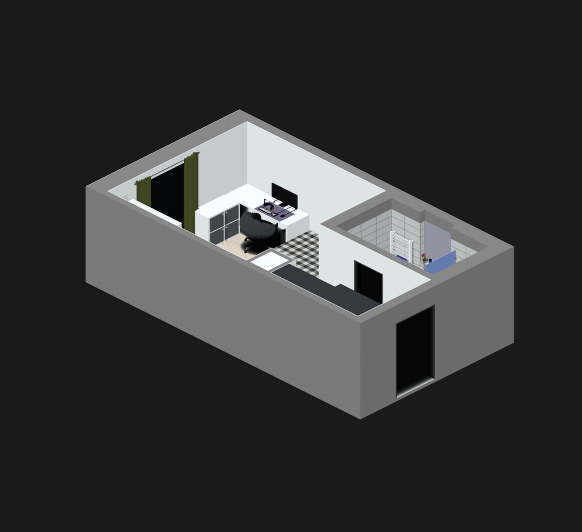 Small Life size modern Urban Flat Minecraft Map