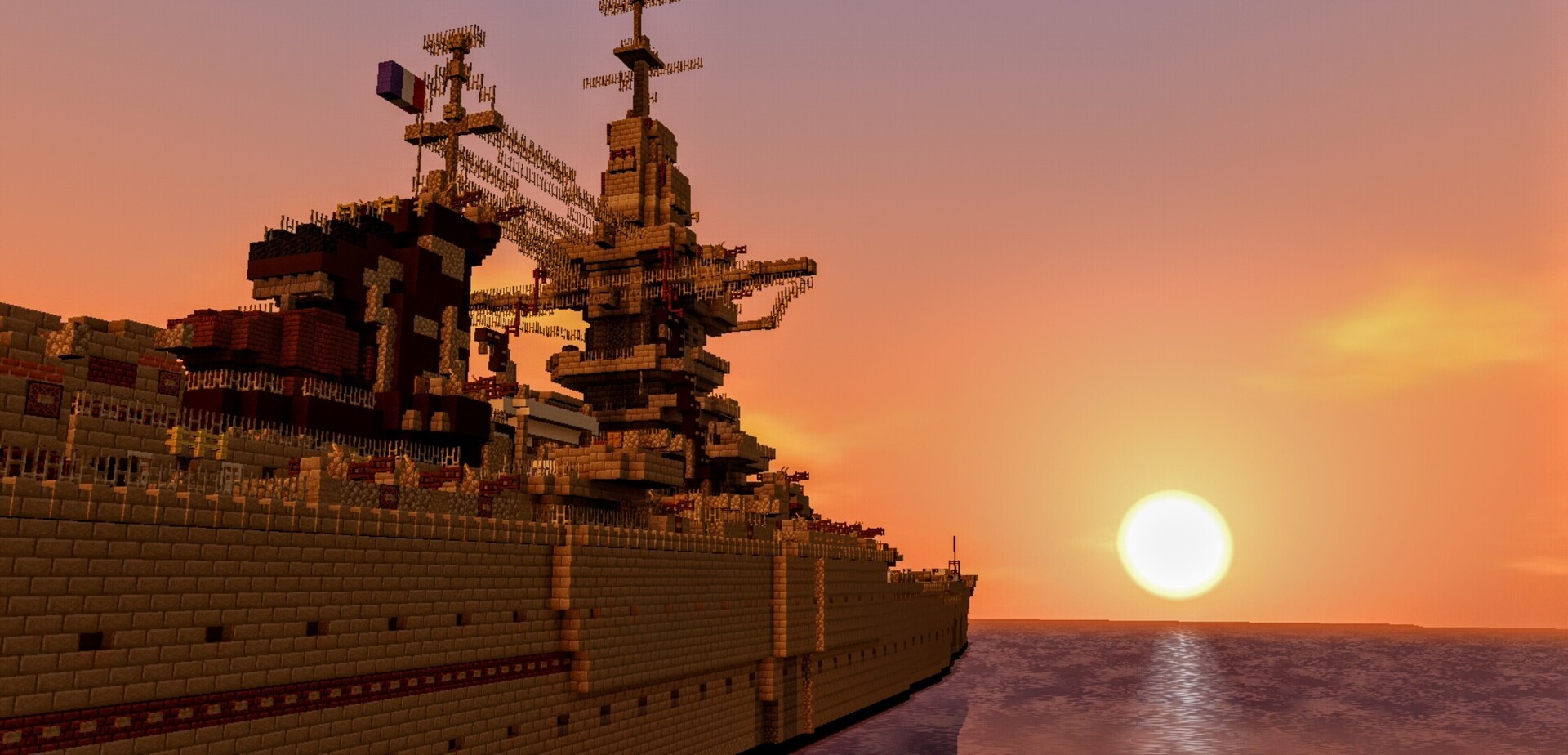 French battleship ｢Richelieu｣ Minecraft Map