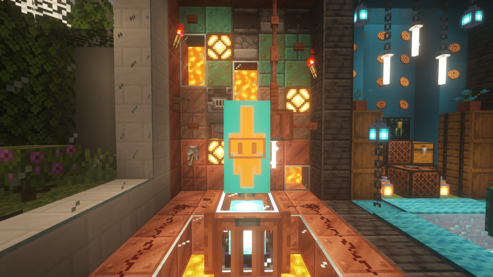 Banner Designs: Allay, Glare, Cooper Golem Minecraft Map