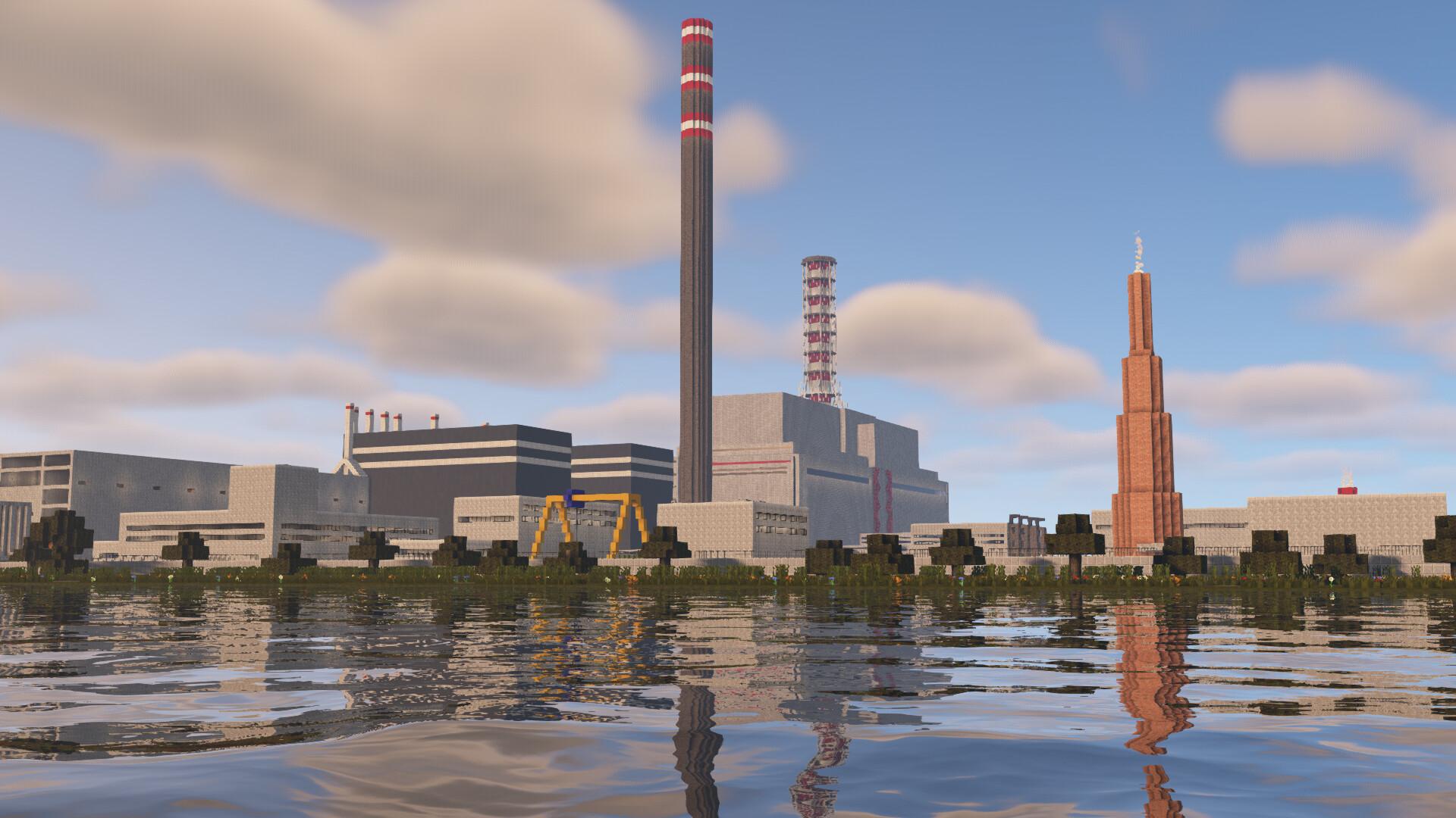 Chernobyl Nuclear Plant Beginning of first version Minecraft Map