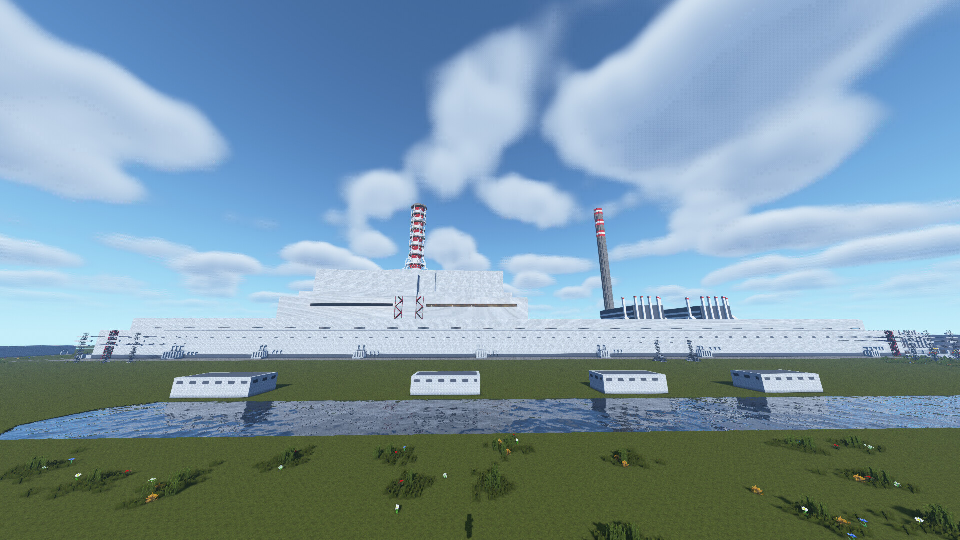 Chernobyl Nuclear Plant Beginning of first version Minecraft Map