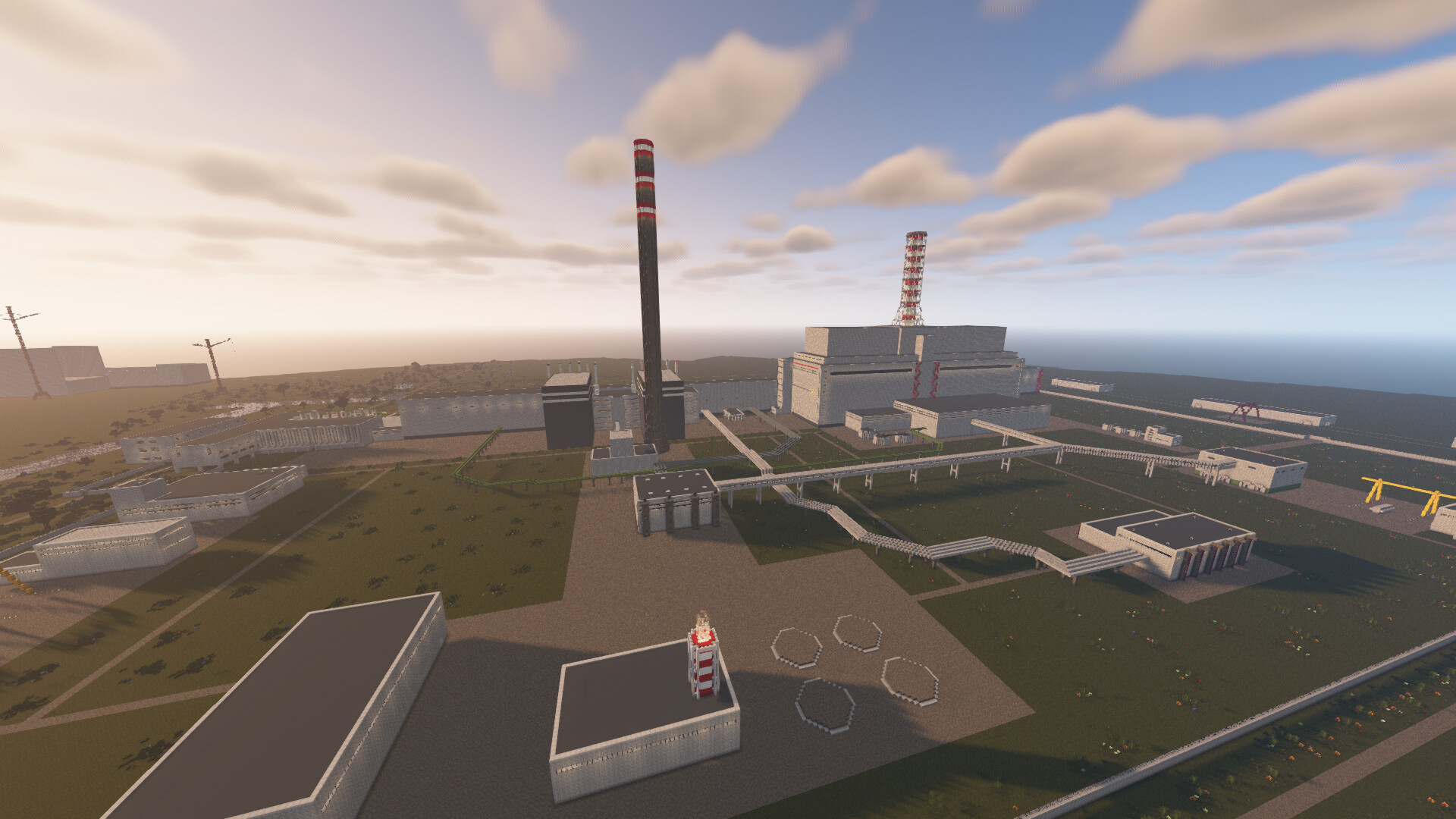 Chernobyl Nuclear Plant Beginning of first version Minecraft Map