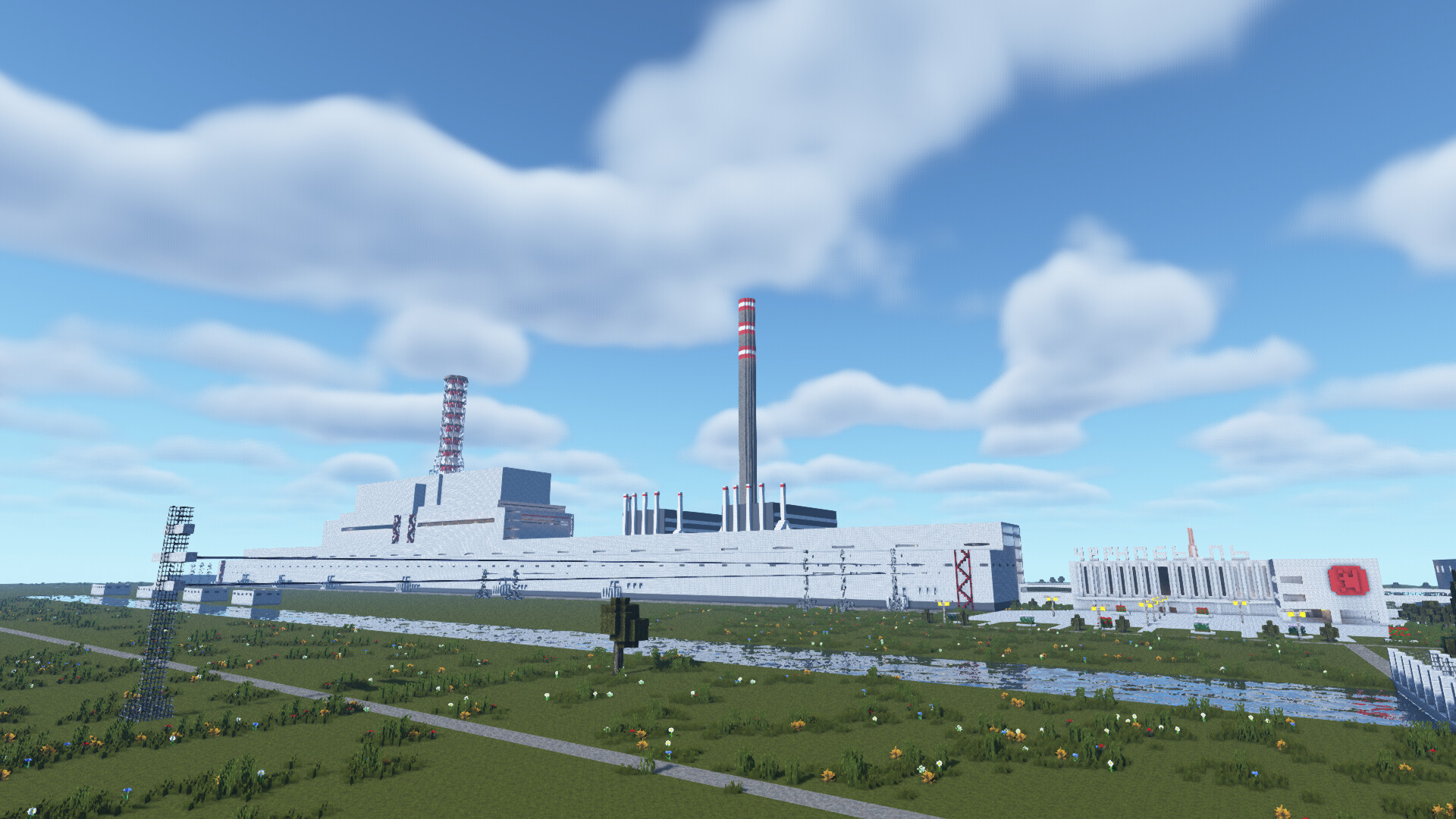 Chernobyl Nuclear Plant Beginning of first version Minecraft Map
