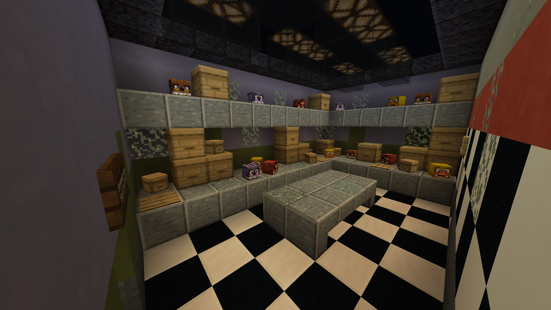 Stylized FNaF 1 Roleplay Map Minecraft Map