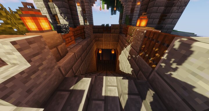 Underground library OX arena Minecraft Map