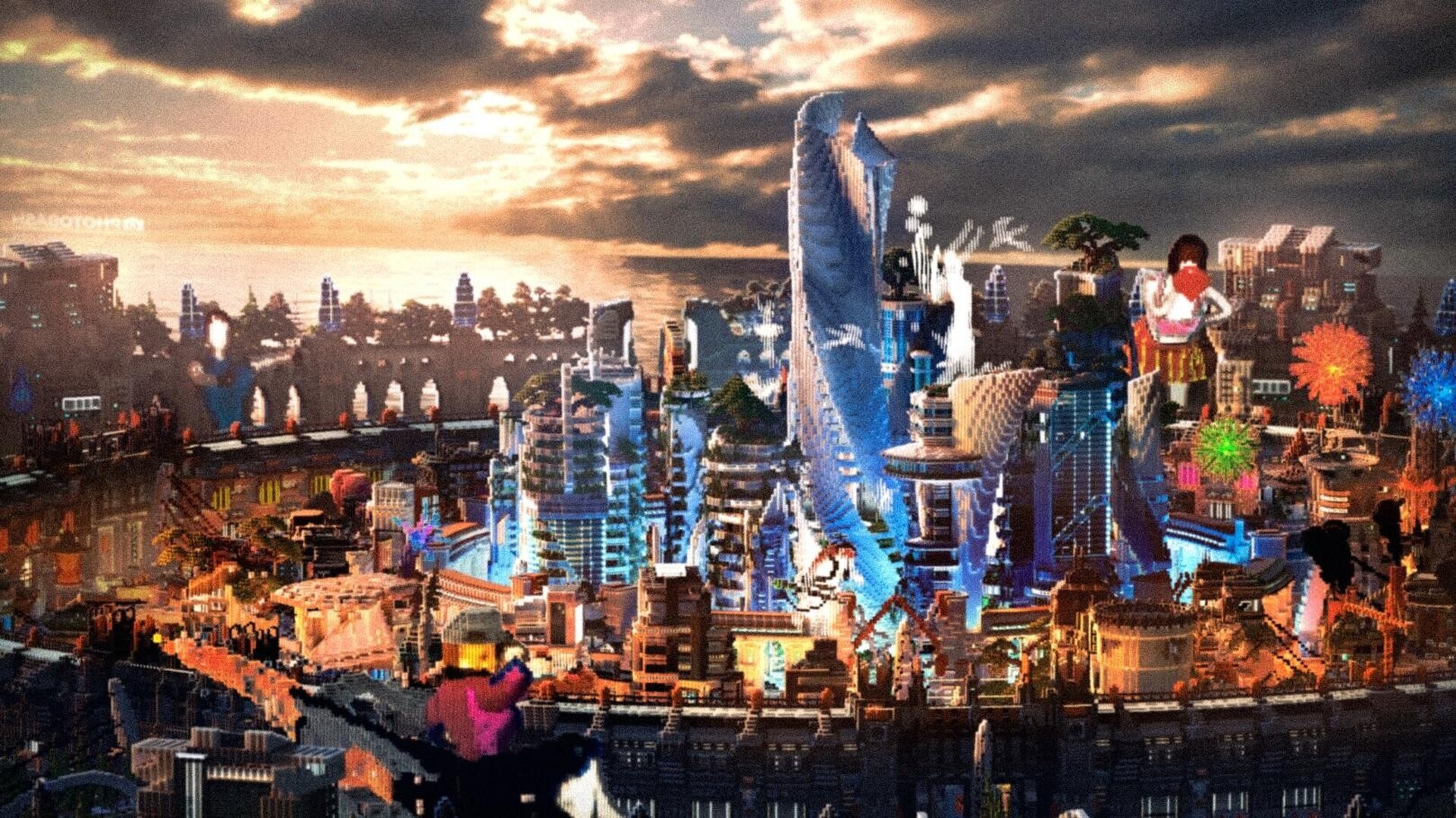 Nova Celes City, The futuristic town (Cité du Swagg) [Download] Minecraft Map