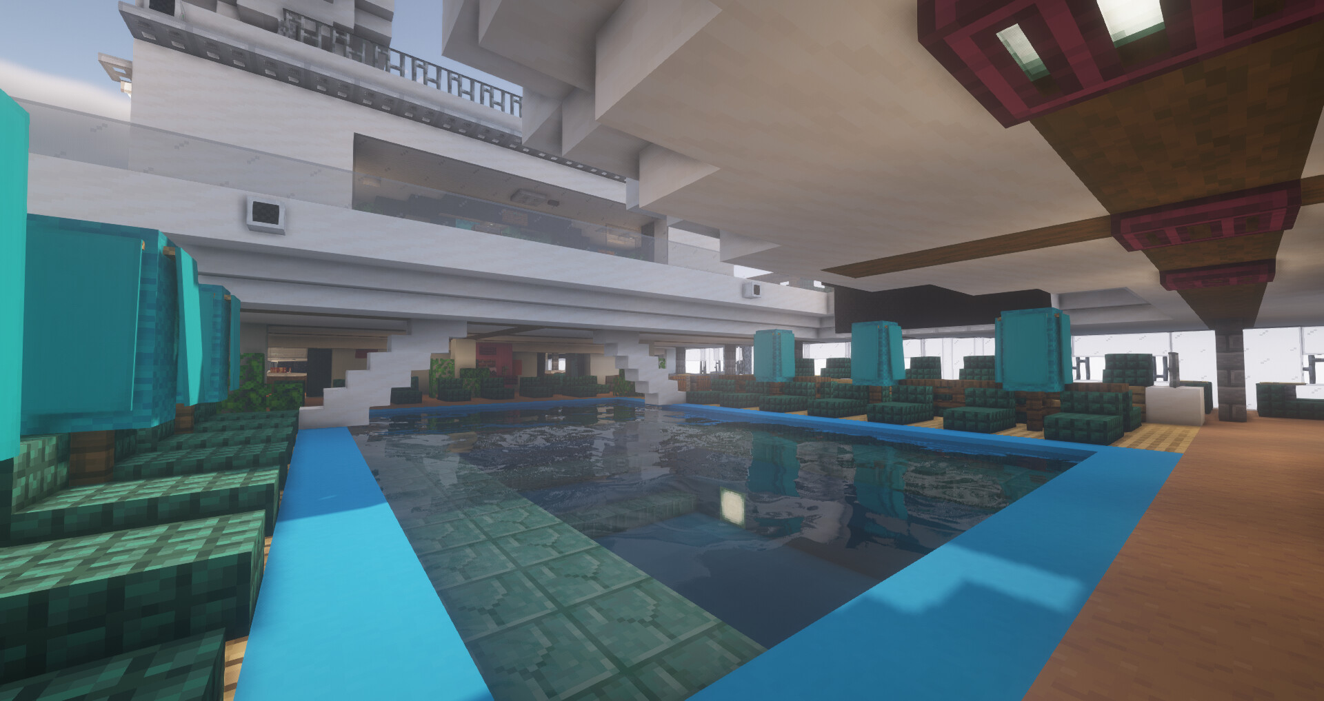 CUSTOM MINECRAFT CRUISE SHIP( Liberty Regalia)1.5:1 Scale Minecraft Map