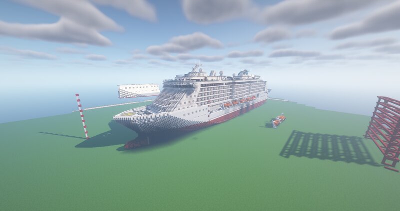 CUSTOM MINECRAFT CRUISE SHIP( Liberty Regalia)1.5:1 Scale Minecraft Map