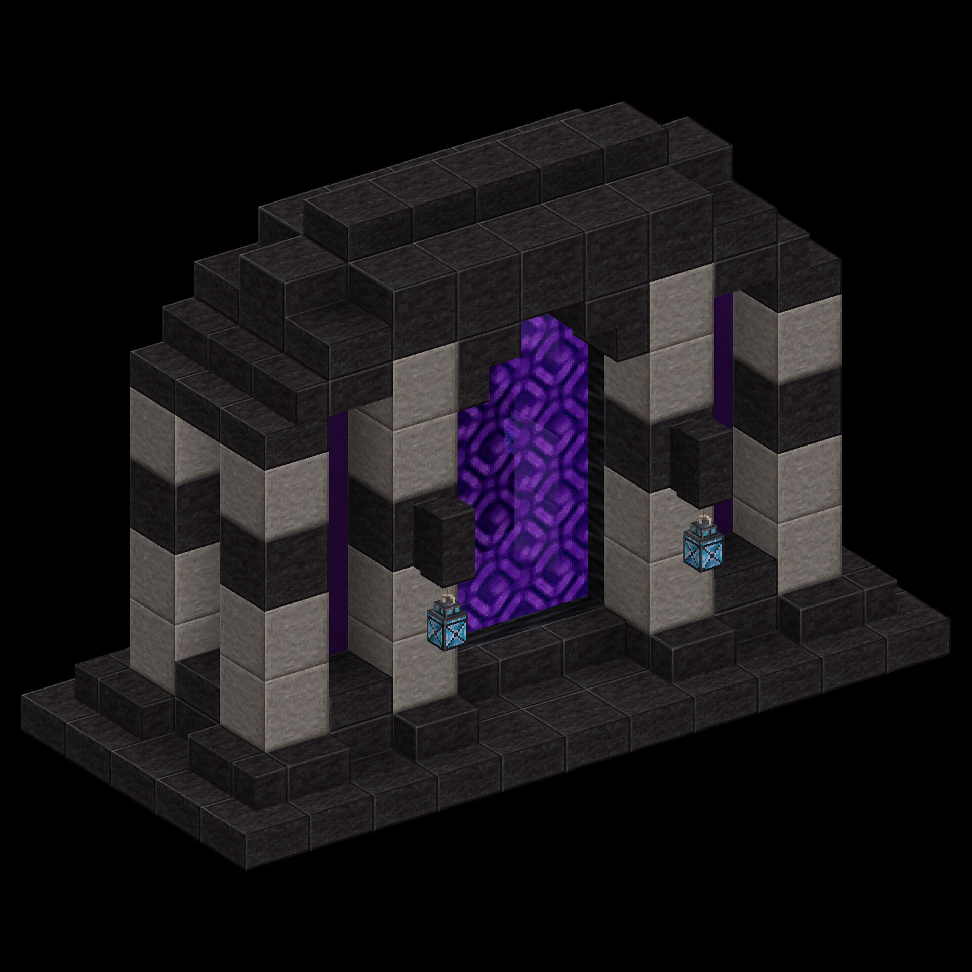 Blackstone Nether Portal [World] [Litematic] Minecraft Map