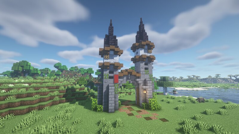 Tiny Medieval Gate (Tutorial) Minecraft Map